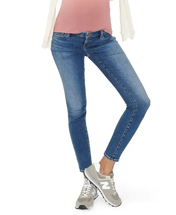 Hatch Collection Slim Maternity Jean - Blue