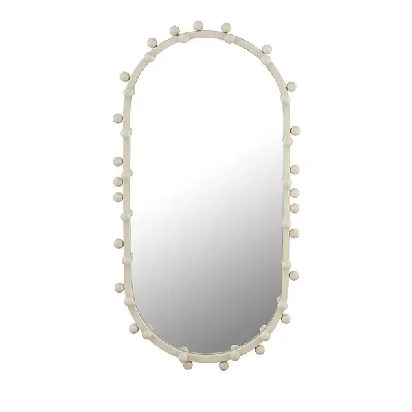 TOV FURNITURE Bubbles Oval Wall Mirror - Ivory