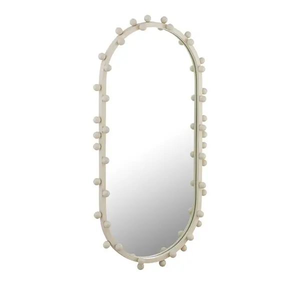 TOV FURNITURE Bubbles Oval Wall Mirror - Ivory