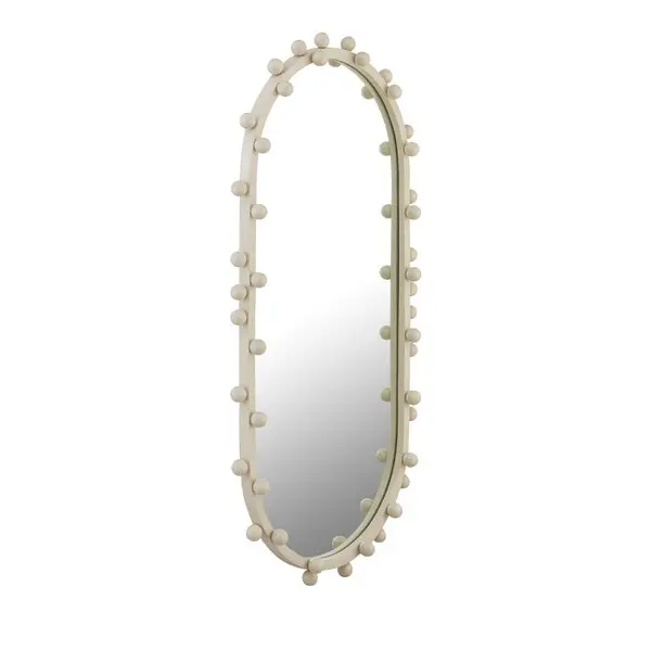 TOV FURNITURE Bubbles Oval Wall Mirror - Ivory