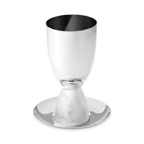 ANNA NEW YORK Coluna Kiddush Cup - Silver/carrara