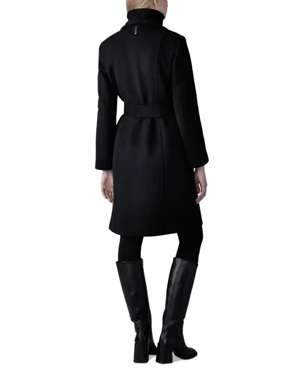 Mackage Norita Belted Wool Coat - Black