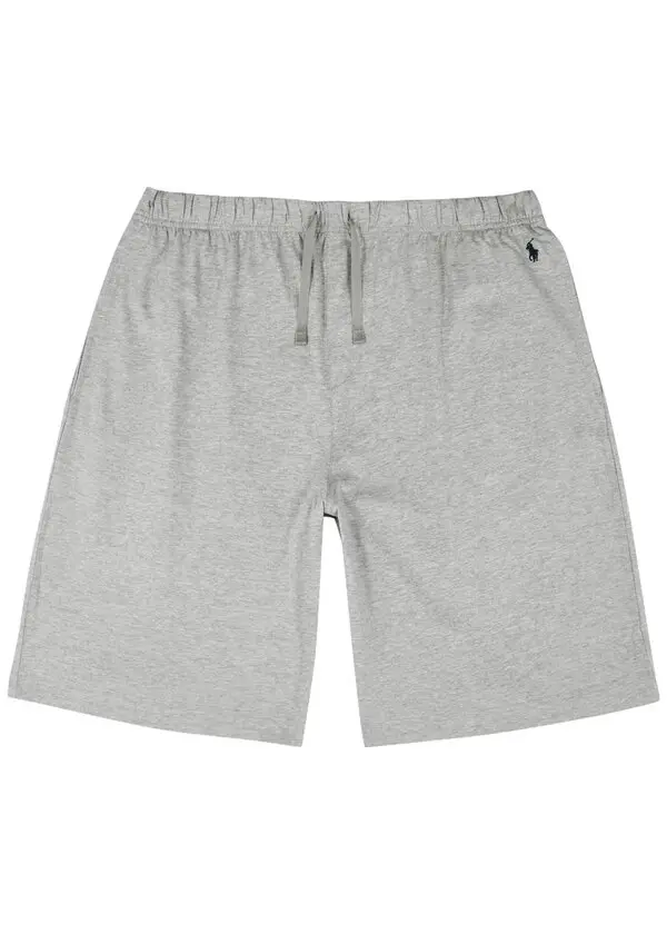 Polo Ralph Lauren Logo-embroidered Cotton Shorts - Grey