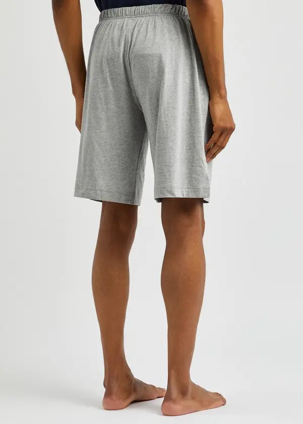 Polo Ralph Lauren Logo-embroidered Cotton Shorts - Grey