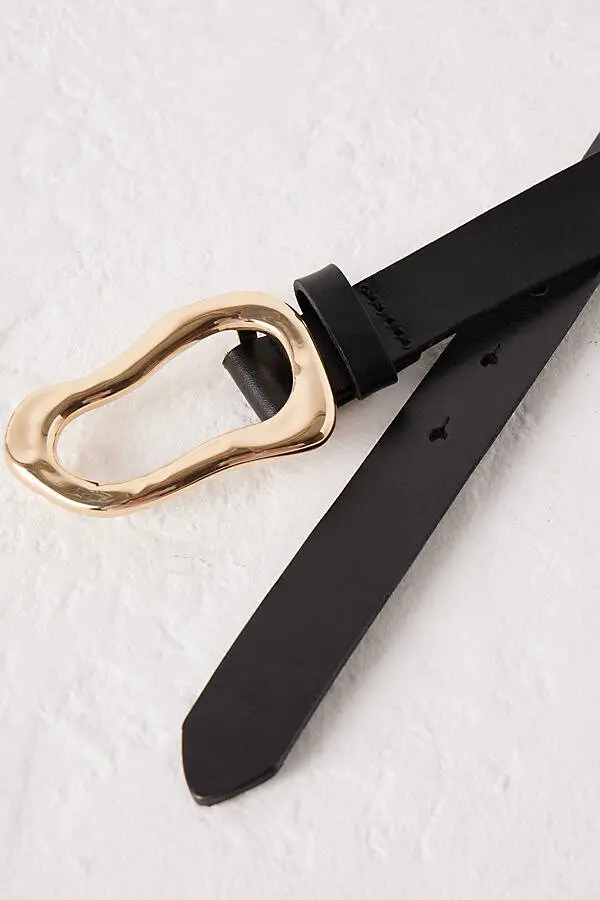 Anthropologie Structural Buckle Belt In Black - 25% Off  display picture 3