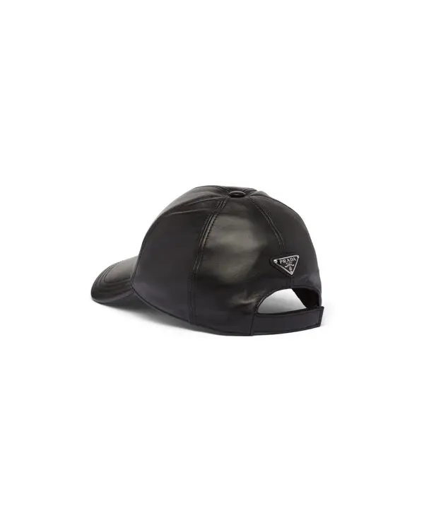 Prada Nappa Leather Baseball Cap