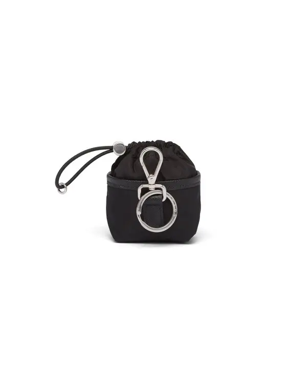 Prada Re-nylon Mini Pouch Keychain Charm