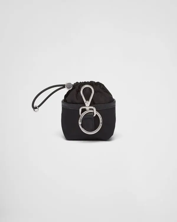 Prada Re-nylon Mini Pouch Keychain Charm
