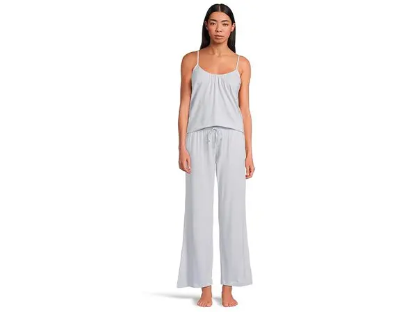 Eberjey The Tencel Modal Cami Pants Pajama Set Pajama Sets Silver - Blue