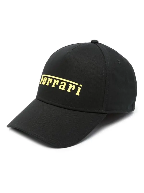 FERRARI Logo-embossed Cap - Black
