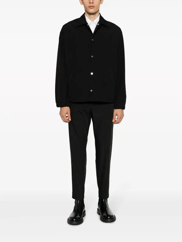 PT TORINO Straight-leg Tailored Trousers - Black