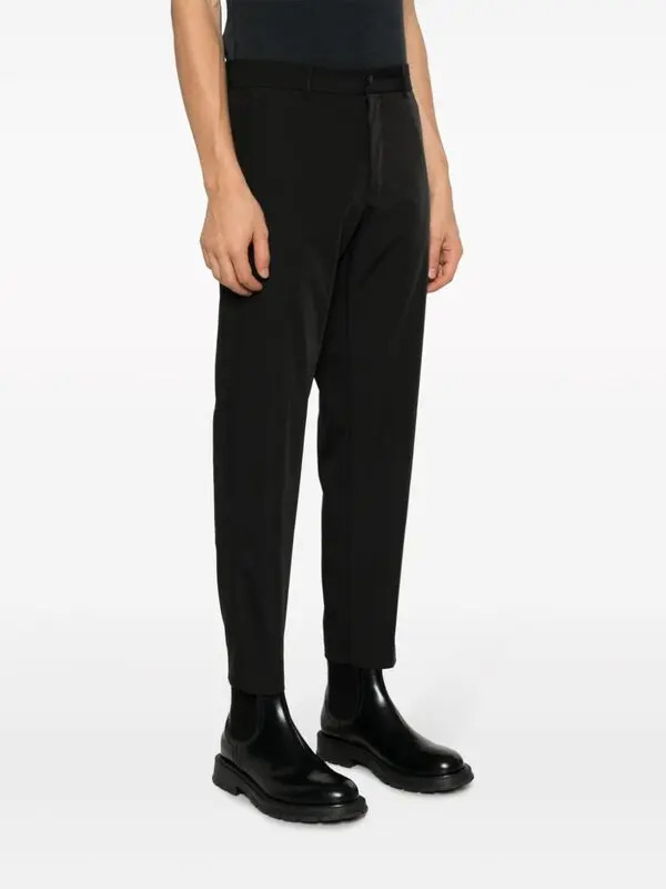 PT TORINO Straight-leg Tailored Trousers - Black