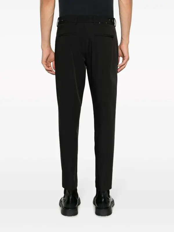 PT TORINO Straight-leg Tailored Trousers - Black