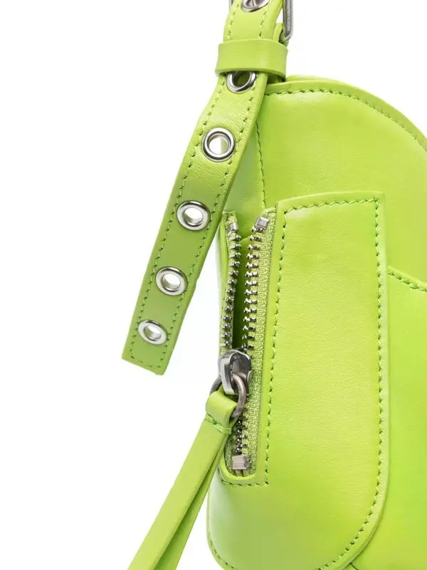 BIASIA Y2k Embossed Shoulder Bag - Green