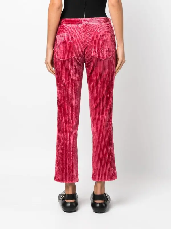 Isabel Marant Étoile Mid-rise Corduroy Trousers - Pink