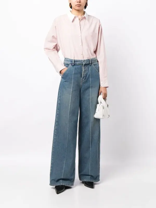 PETAR PETROV High-rise Wide-leg Jeans
