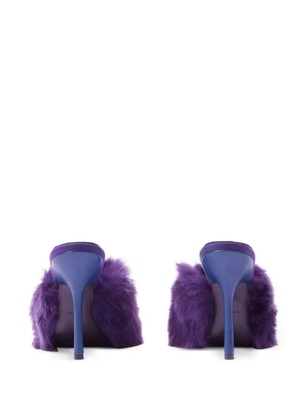Burberry Minnie 115mm Shearling Mules