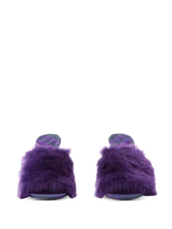 Burberry Minnie 115mm Shearling Mules