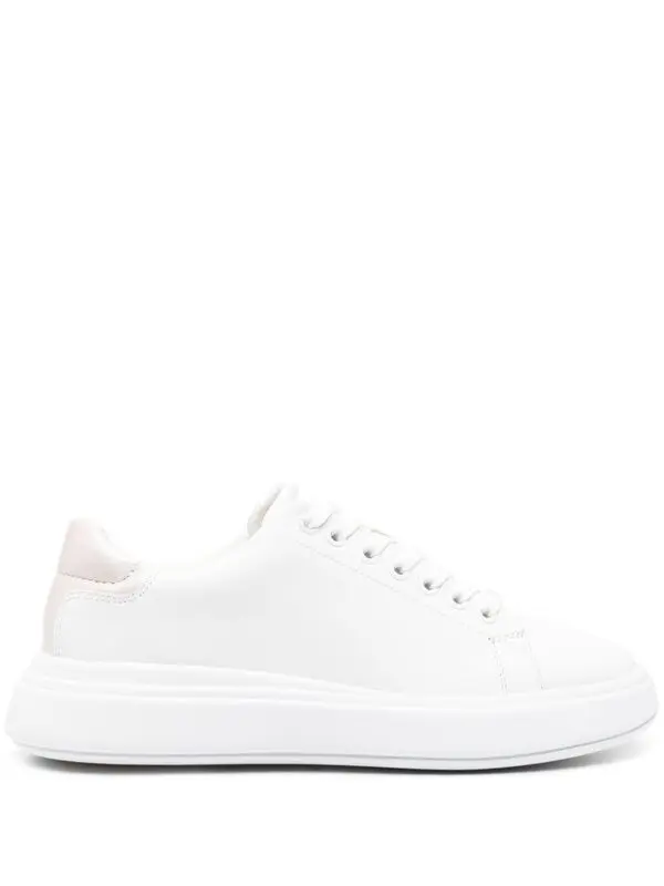 Calvin Klein Cupsole Leather Sneakers - White