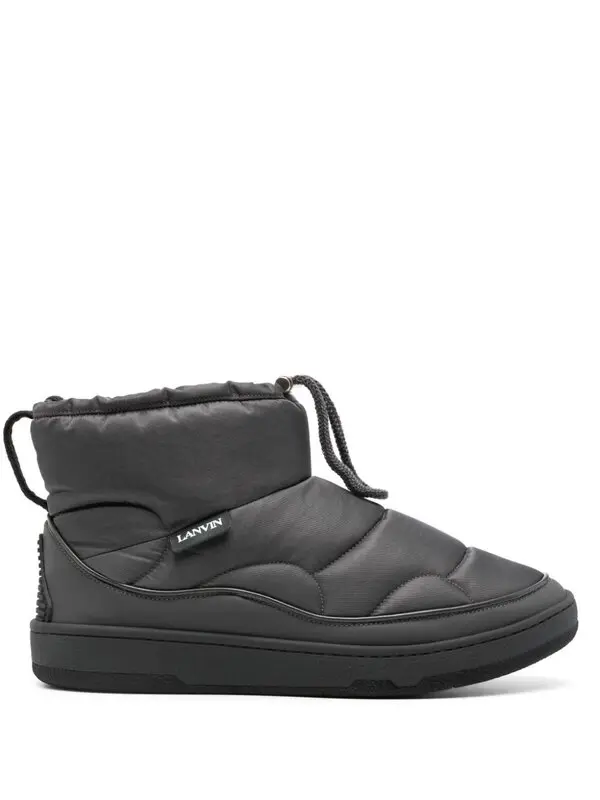 LANVIN Padded Ankle Boots - Grey