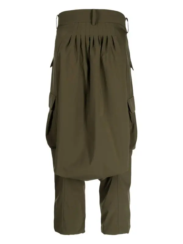 FUMITO GANRYU Drop-crotch Cargo Trousers