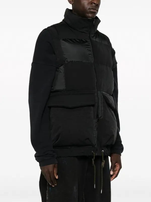 Sacai Suede Panel Padded Gilet