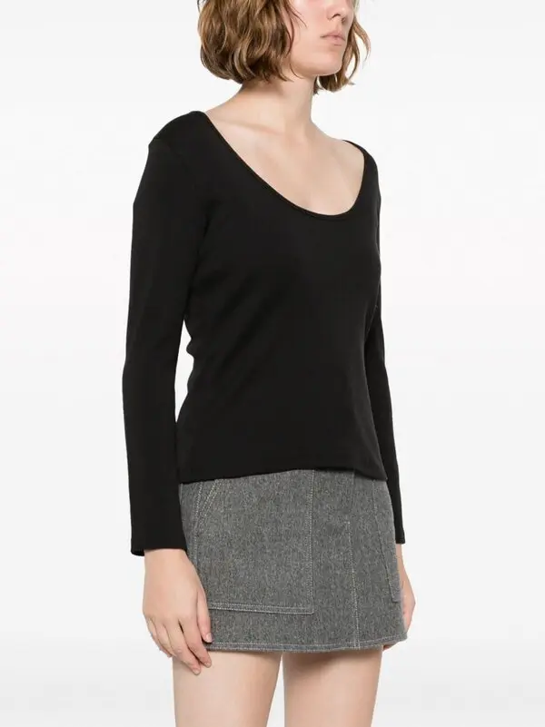 Veronica Beard Calabra Fine-ribbed T-shirt