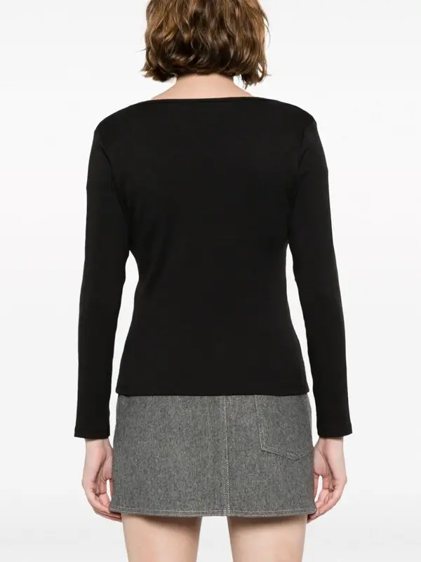 Veronica Beard Calabra Fine-ribbed T-shirt