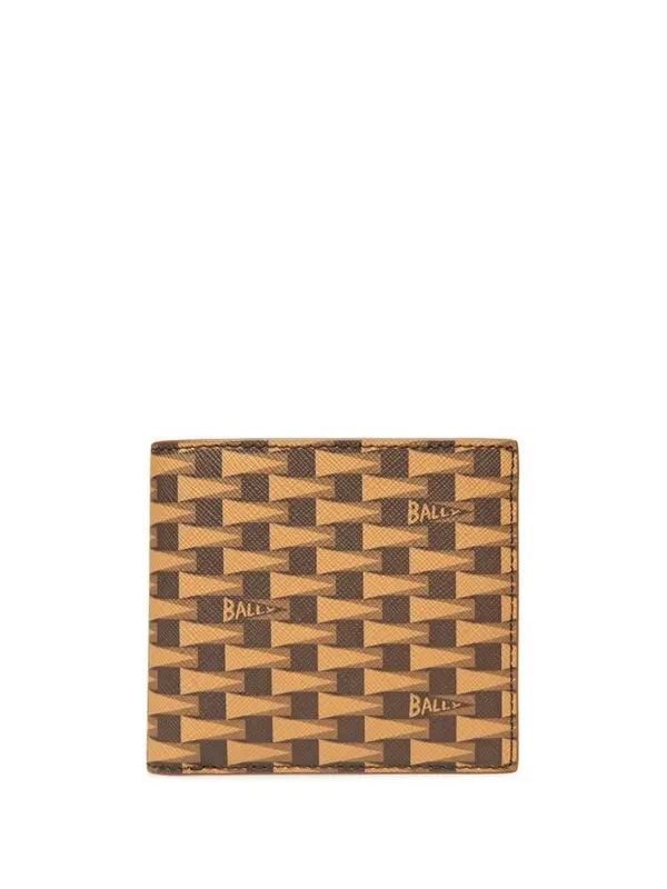 Bally Pennant Logo-print Wallet - Brown
