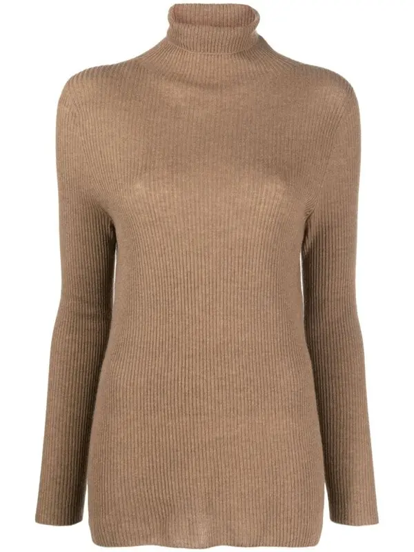 Fabiana Filippi Roll-neck Jumper - Brown