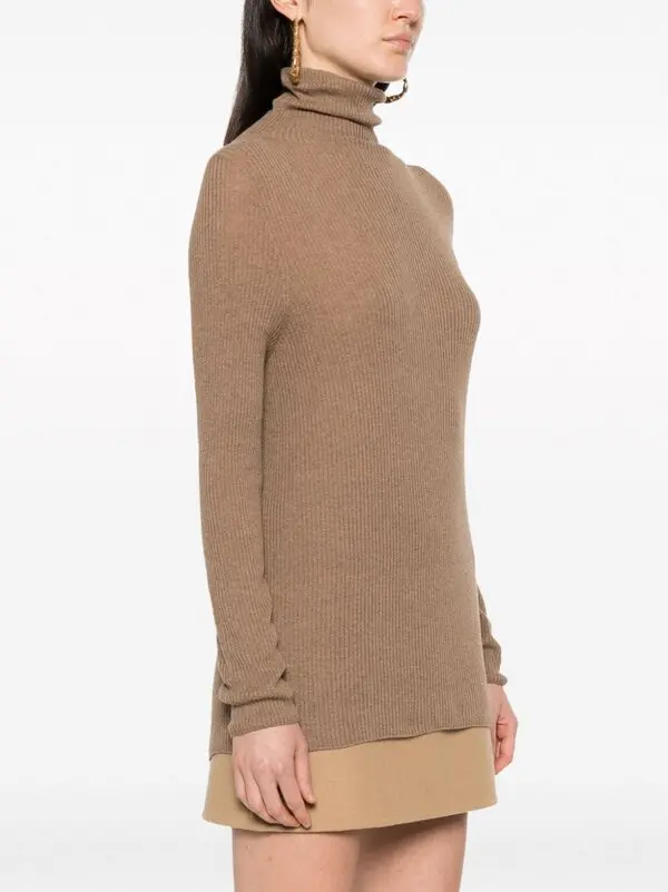 Fabiana Filippi Roll-neck Jumper - Brown