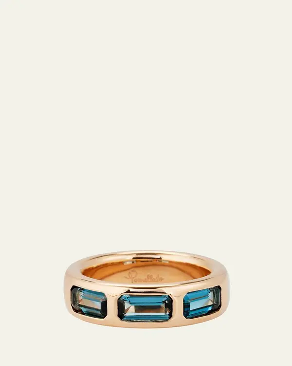 Pomellato 18k Rose Gold Iconica Ring - Two Tone Gold