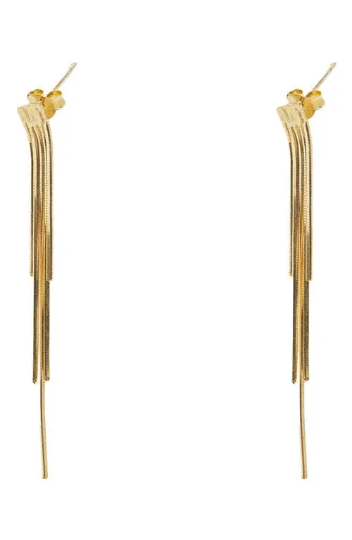 Argento Vivo Snake Chain Fringe Drop Earrings