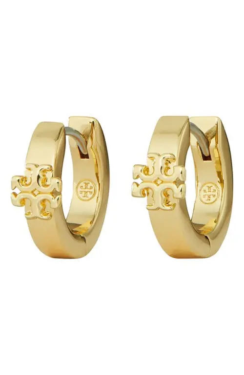Tory Burch Icon Huggie Earrings - Tory Gold