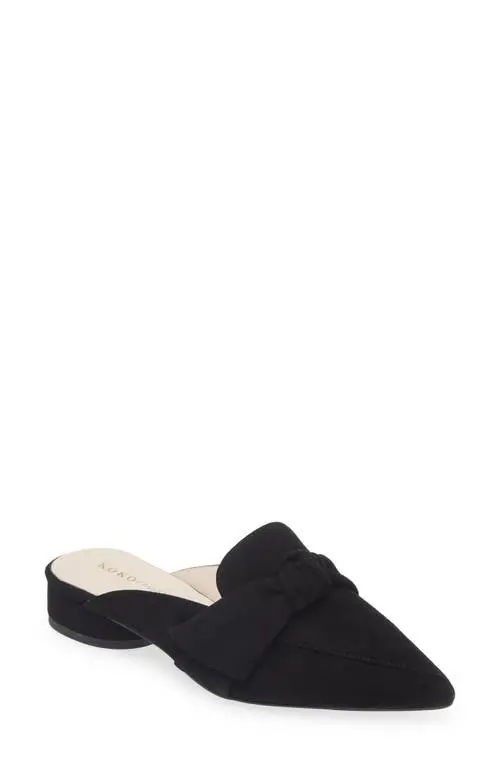 KOKO + PALENKI Quantum Pointed Toe Mule - Black Suede