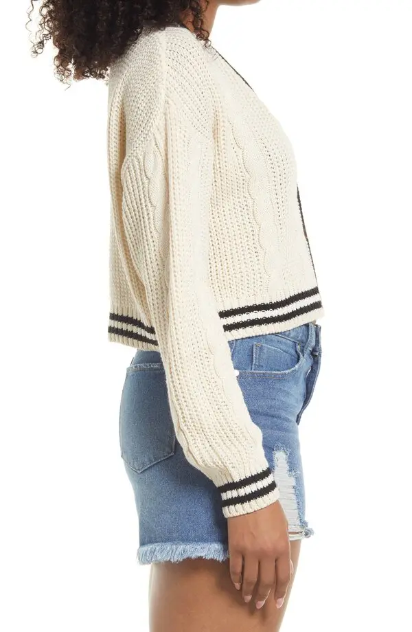 BDG URBAN OUTFITTERS Varsity Kai Knit Cardigan