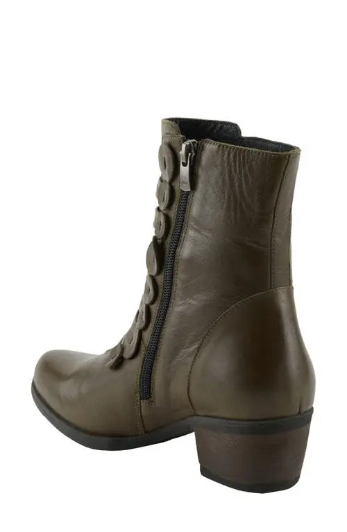 SPRING STEP SHOES Garibaldi Ankle Booties - Olive Green