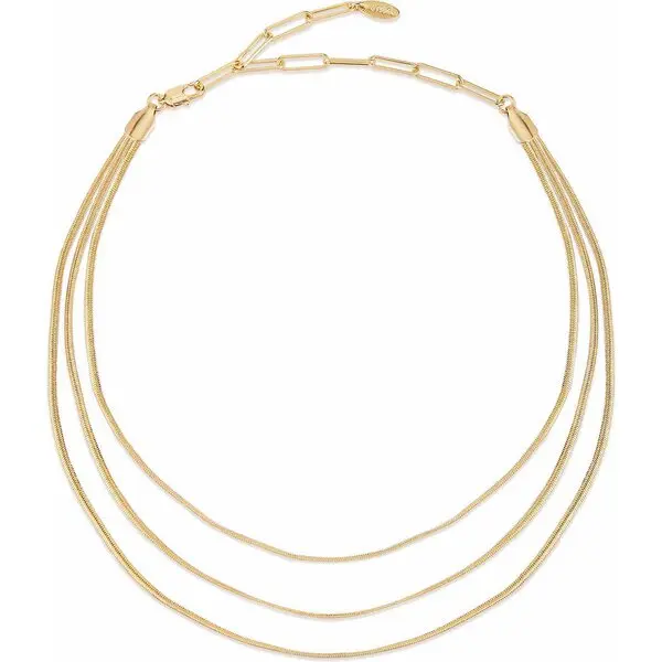 Ettika Triple Layered Flex Necklace