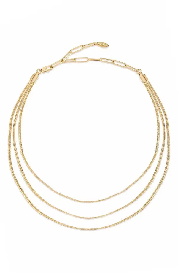 Ettika Triple Layered Flex Necklace