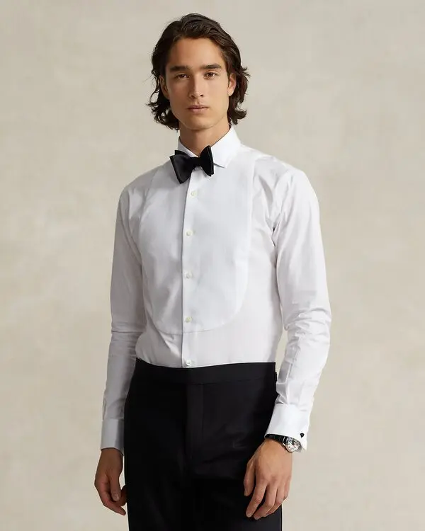 Ralph Lauren Poplin Custom Fit Tuxedo Shirt