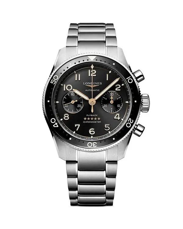LONGINES Spirit Flyback Chronograph 42mm - Black/silver