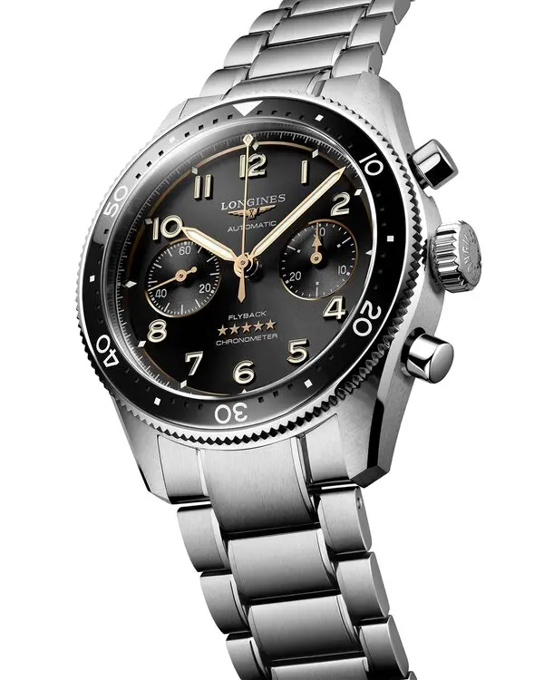 LONGINES Spirit Flyback Chronograph 42mm - Black/silver