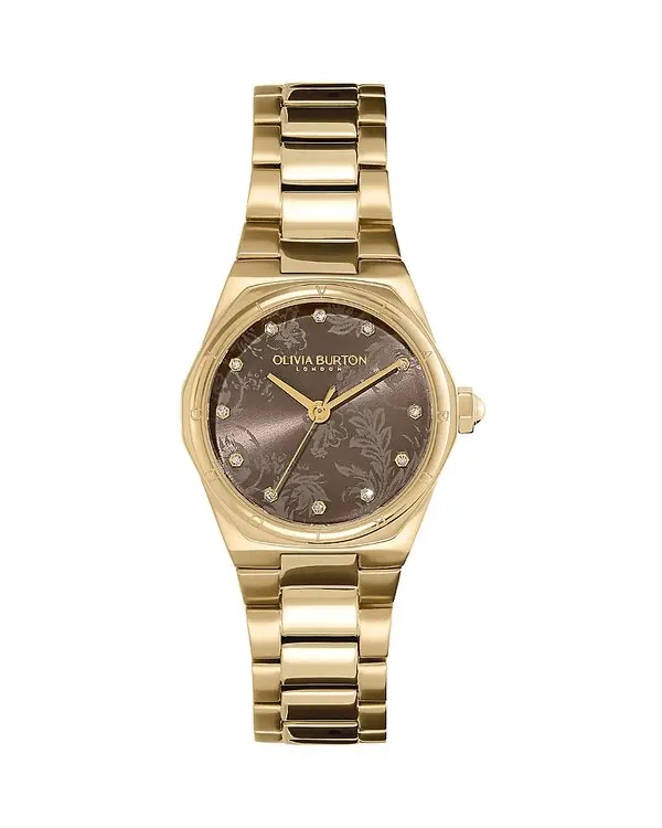 OLIVIA BURTON Sports Luxe Mini Watch, 28mm - Brown/gold