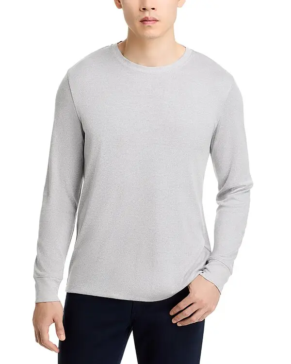 Theory Essential Tee Long Sleeve In Anemone Milano - Gray Multi
