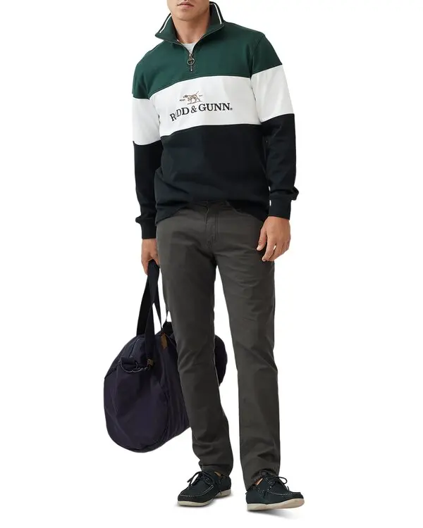 Rodd & Gunn Rodd And Gunn Forester Peak Quarter Zip Sweatshirt - Forest