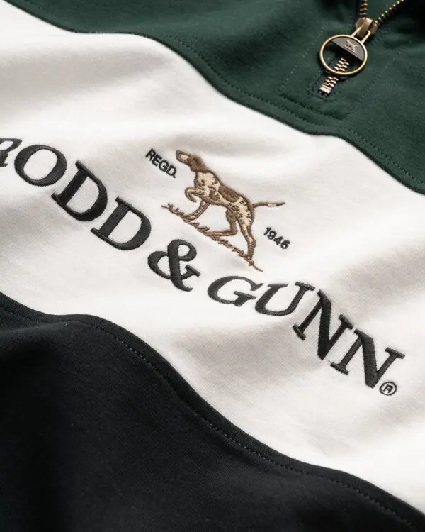 Rodd & Gunn Rodd And Gunn Forester Peak Quarter Zip Sweatshirt - Forest