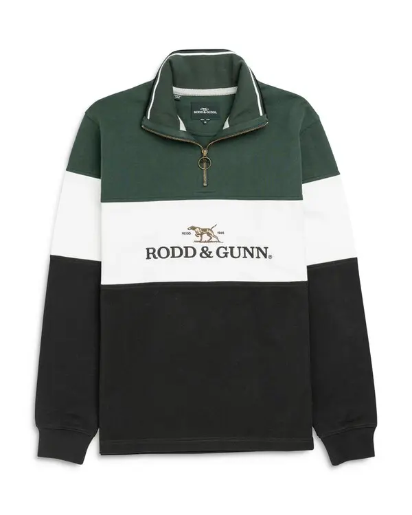 Rodd & Gunn Rodd And Gunn Forester Peak Quarter Zip Sweatshirt - Forest