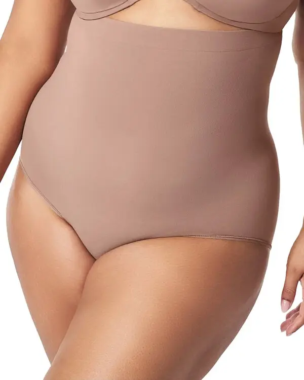 Spanx Everyday Seamless Shaping High-waisted Brief - Cafe Au Lait