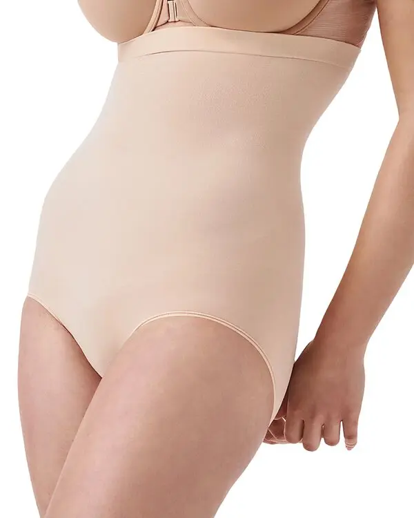 Spanx Everyday Seamless Shaping High-waisted Brief - Oat
