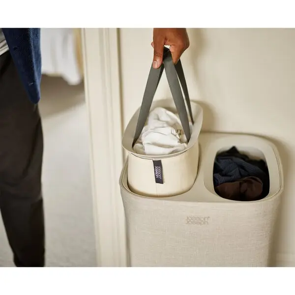 JOSEPH JOSEPH Tota 60l Laundry Separation Basket - Beige